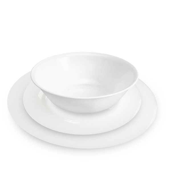 H&B 18PC OPAL DINNERWARE SET SIMPLY WHITE – Home and Beyond