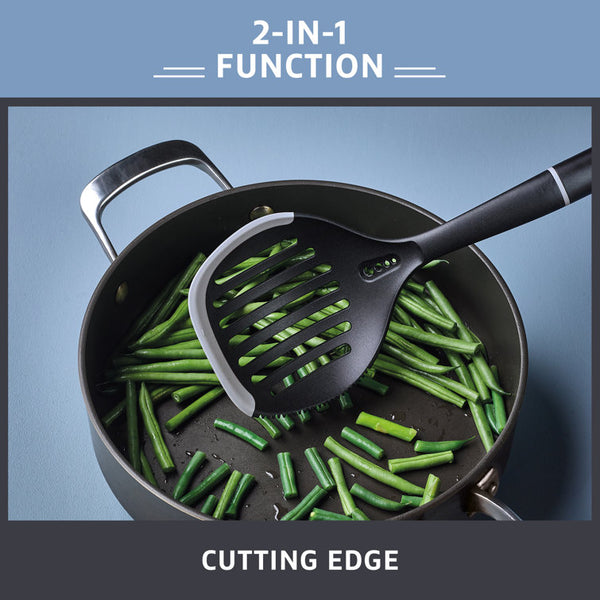 Prestige 2-in-1 Kitchen Tools Skimmer with Silicone Edge - Grey – Home ...