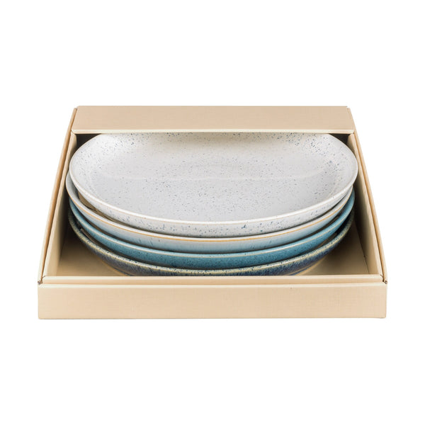 Studio Blue 4 Piece Coupe Dinner Plate Set – Home and Beyond